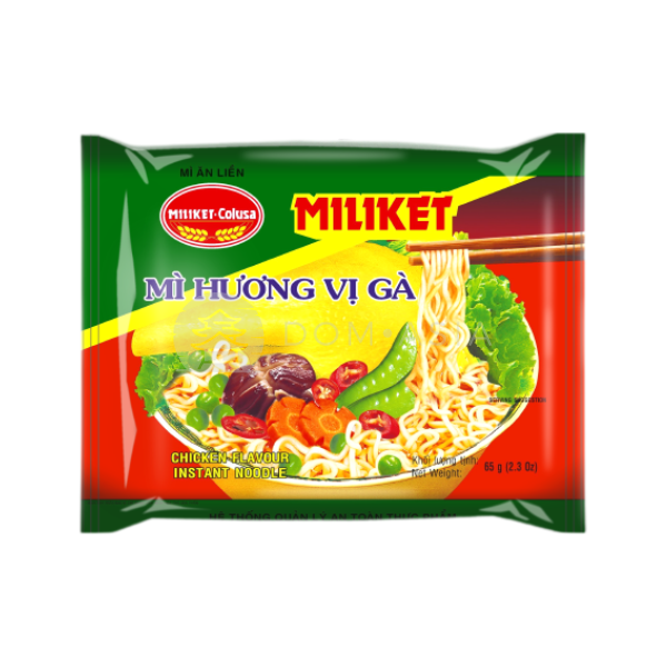 Makaron błyskawiczny o smaku kurczaka MILIKET 65g x 24szt/ krt | Mi An ...